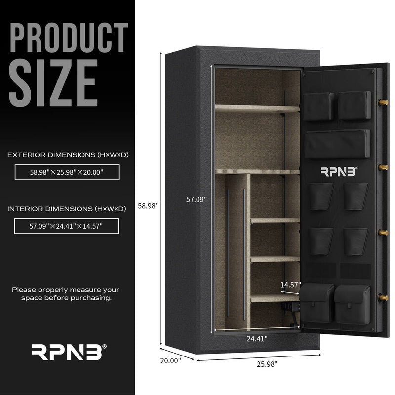 Fireproof Gun Safe-RPFS24-B – RPNB SAFE